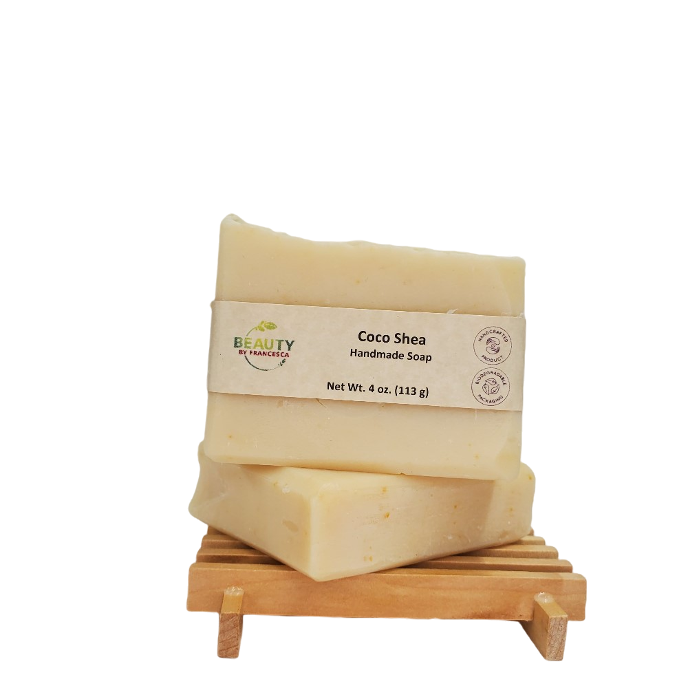 Coco- Shea | Coconut Oil Soap Bar| Beauty By Francesca